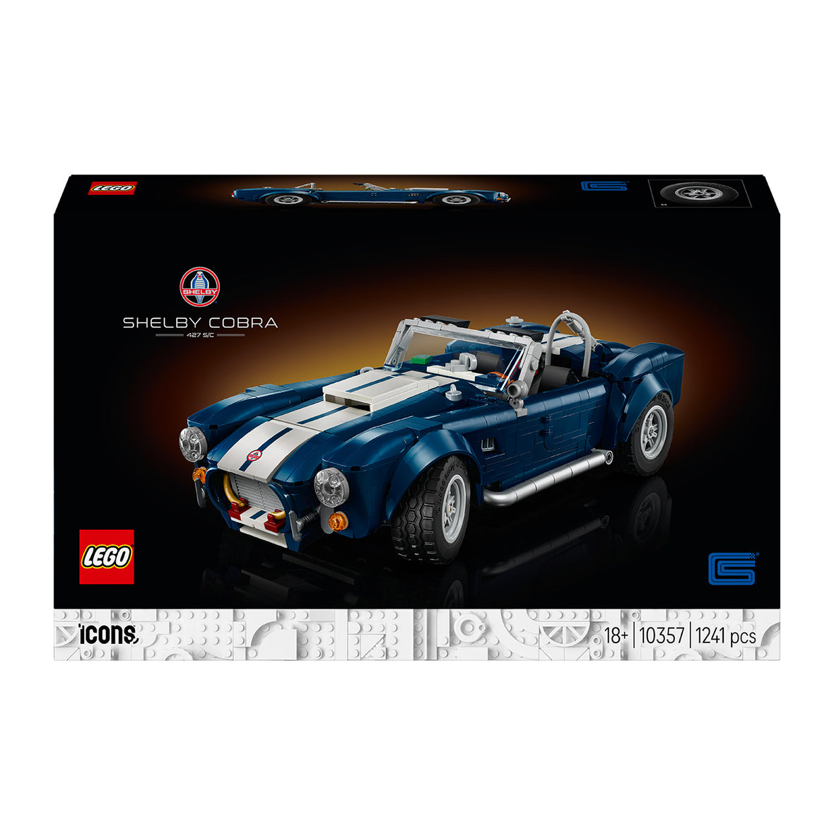 LEGO® ICONS Shelby Cobra 427 S/C Collectible Model Car Kit for Adults ...
