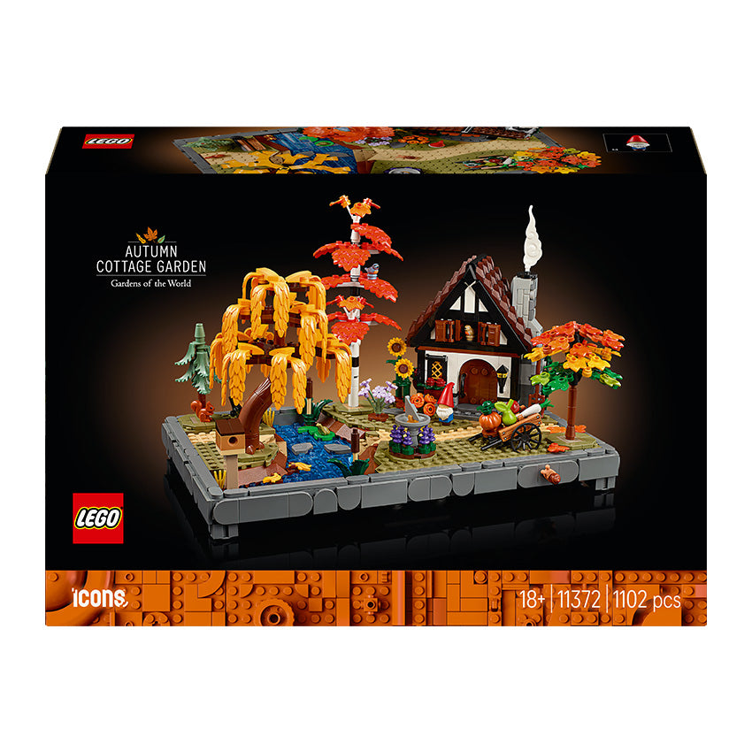 LEGO® Icons Autumn Cottage Garden Model Building Kit 11372 | Import A Toy