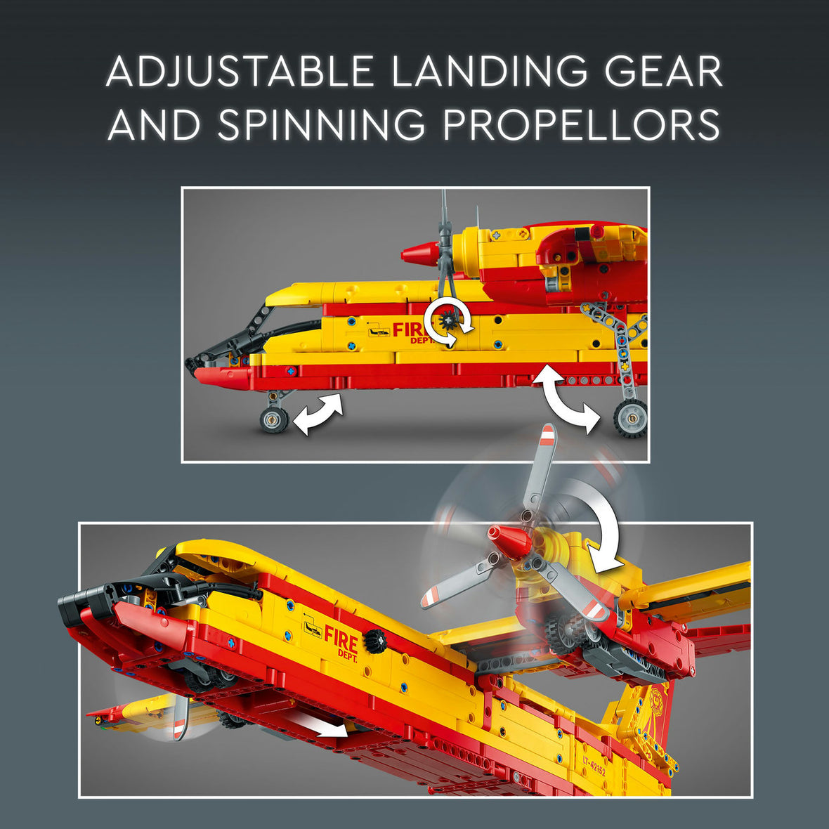 LEGO® Technic™ Firefighter Aircraft Building Toy Set 42152 - SLIGHTLY ...