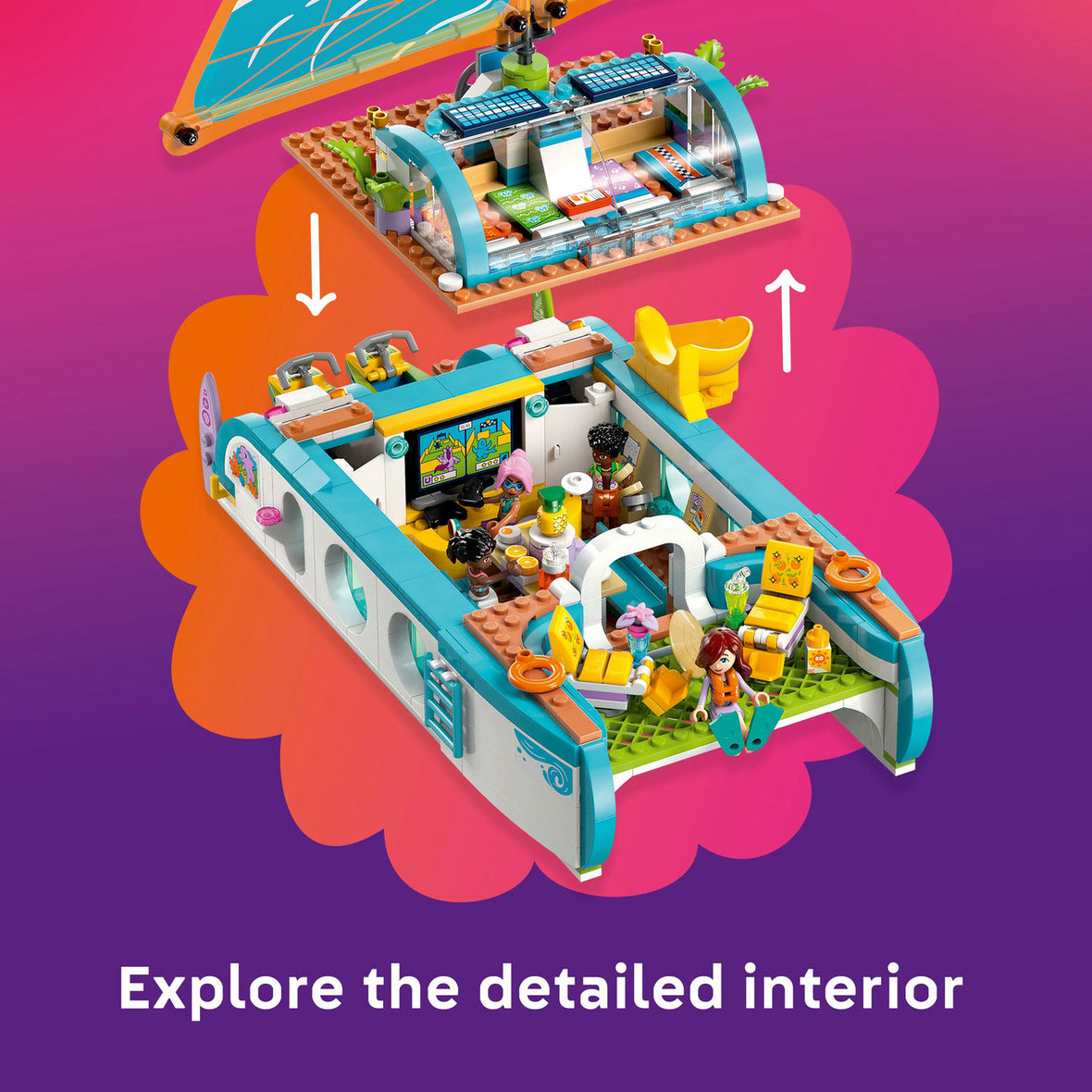 LEGO® Friends Travel Boat Adventure Building Kit Role-Play Toy 42664 ...