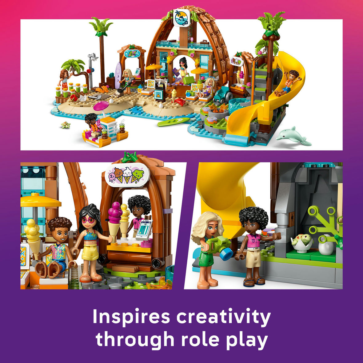 LEGO® Friends Family Holiday Beach Resort Building Set 42673 | Import A Toy