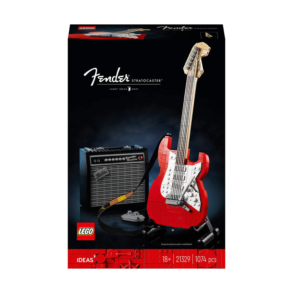 LEGO® Ideas Fender® Stratocaster™ Guitar Building Kit 21329 | Import A Toy