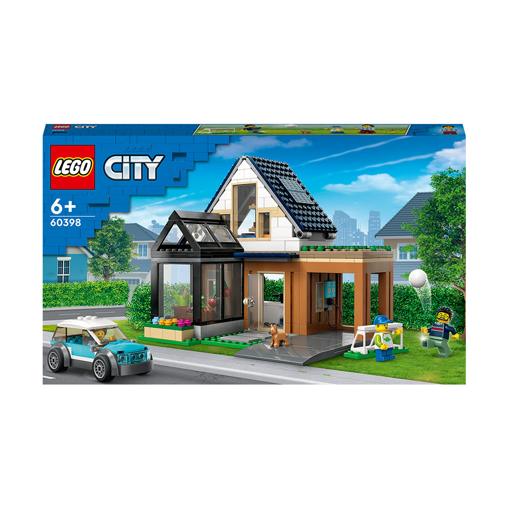 LEGO® City Family House and Electric Car Building Toy Set 60398 ...