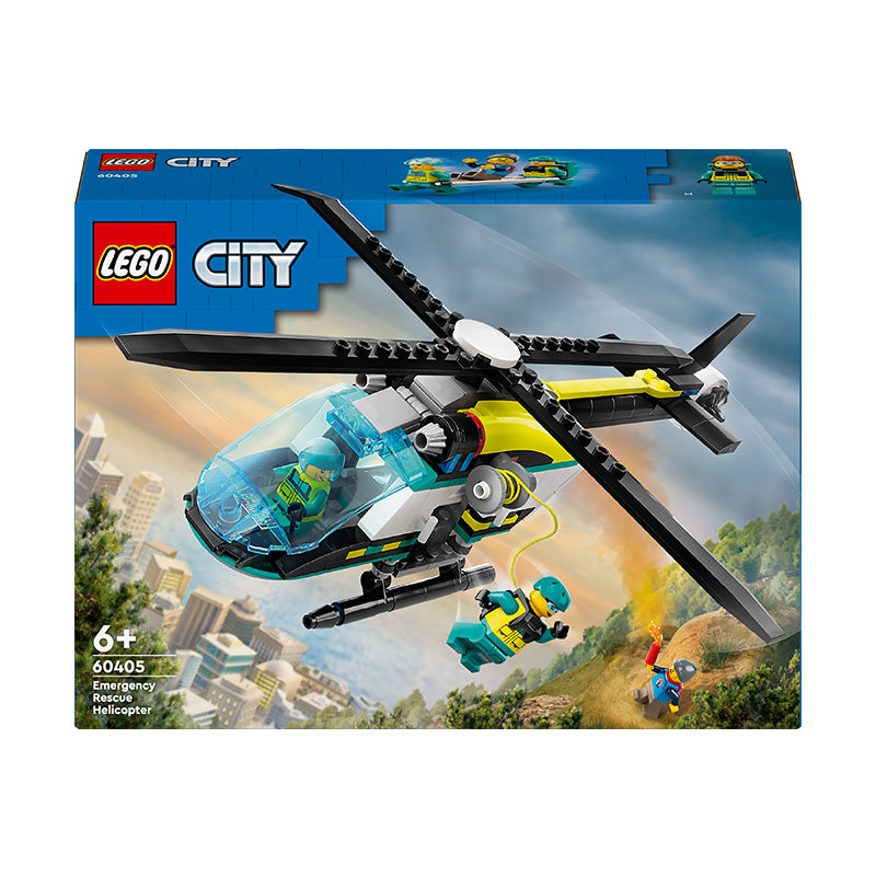 LEGO® City Emergency Rescue Helicopter Toy Set 60405 | Import A Toy