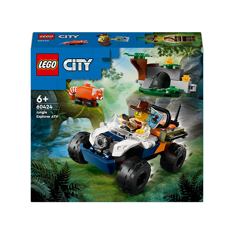 LEGO® City Jungle Explorer ATV Red Panda Mission Set 60424 | Import A Toy