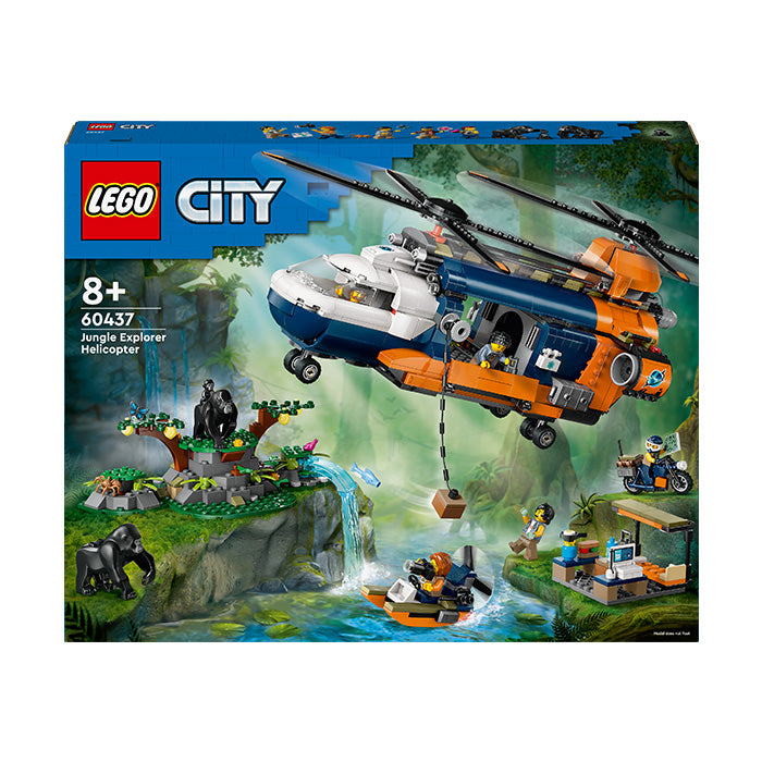 LEGO® City Jungle Explorer Helicopter at Base Camp 60437 | Import A Toy