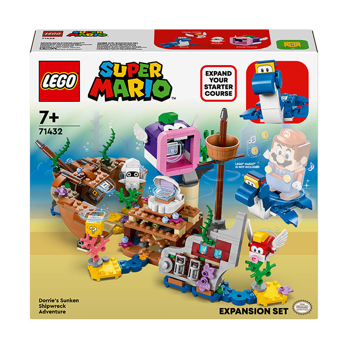 LEGO® Super Mario™ Dorrie's Sunken Shipwreck Adventure Expansion Set 7 ...