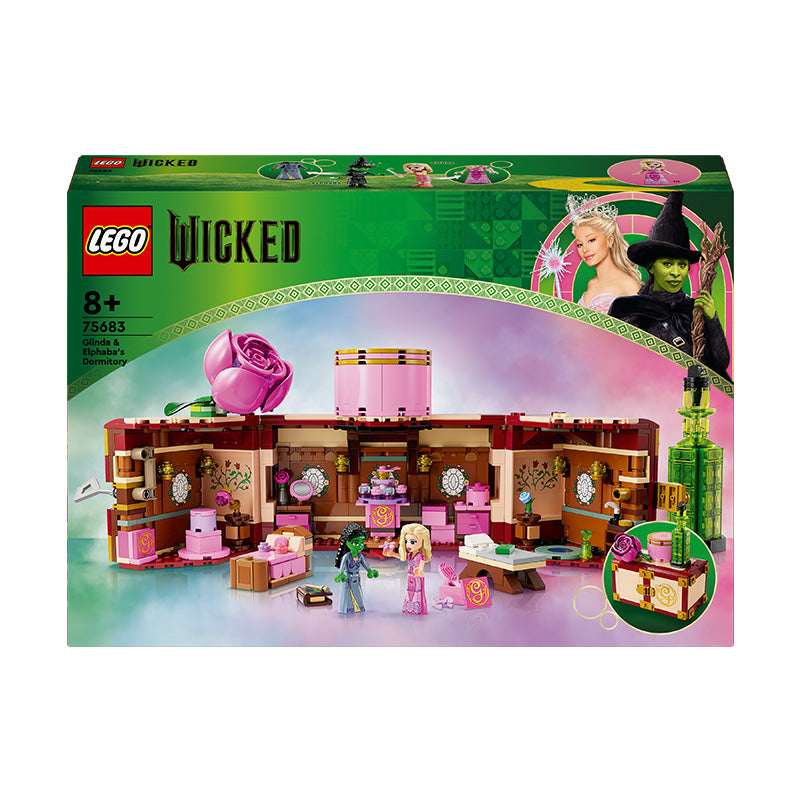 LEGO® Wicked Glinda & Elphaba’s Dormitory, Movie Set 75683 | Import A Toy