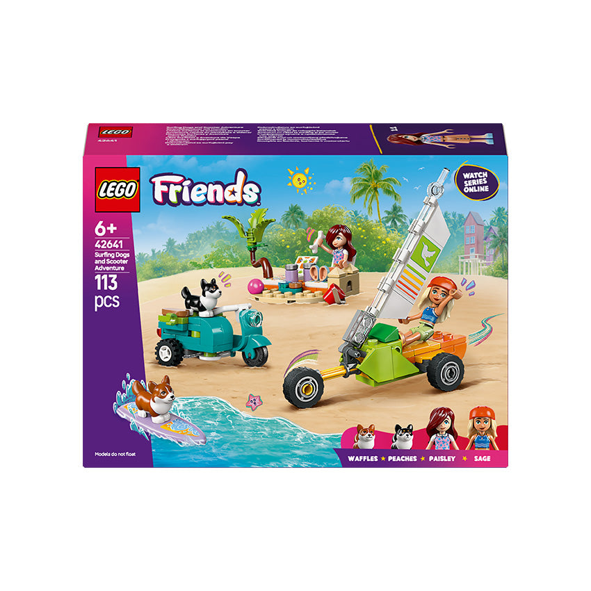 LEGO® Friends Surfing Dogs and Scooter Adventure Building Toy 42641 ...