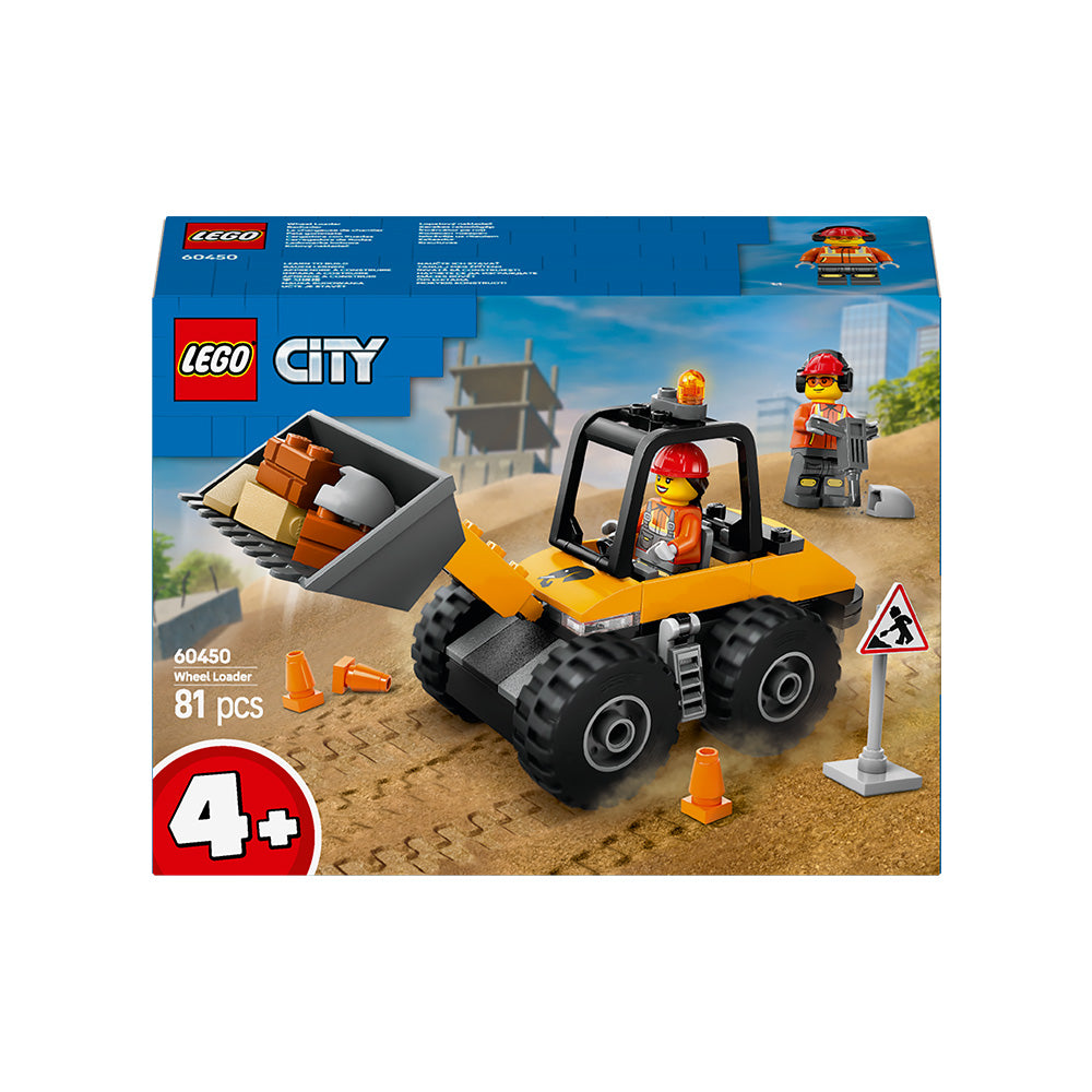 LEGO® City Yellow Construction Wheel Loader Buildable Vehicle Set 6045 ...