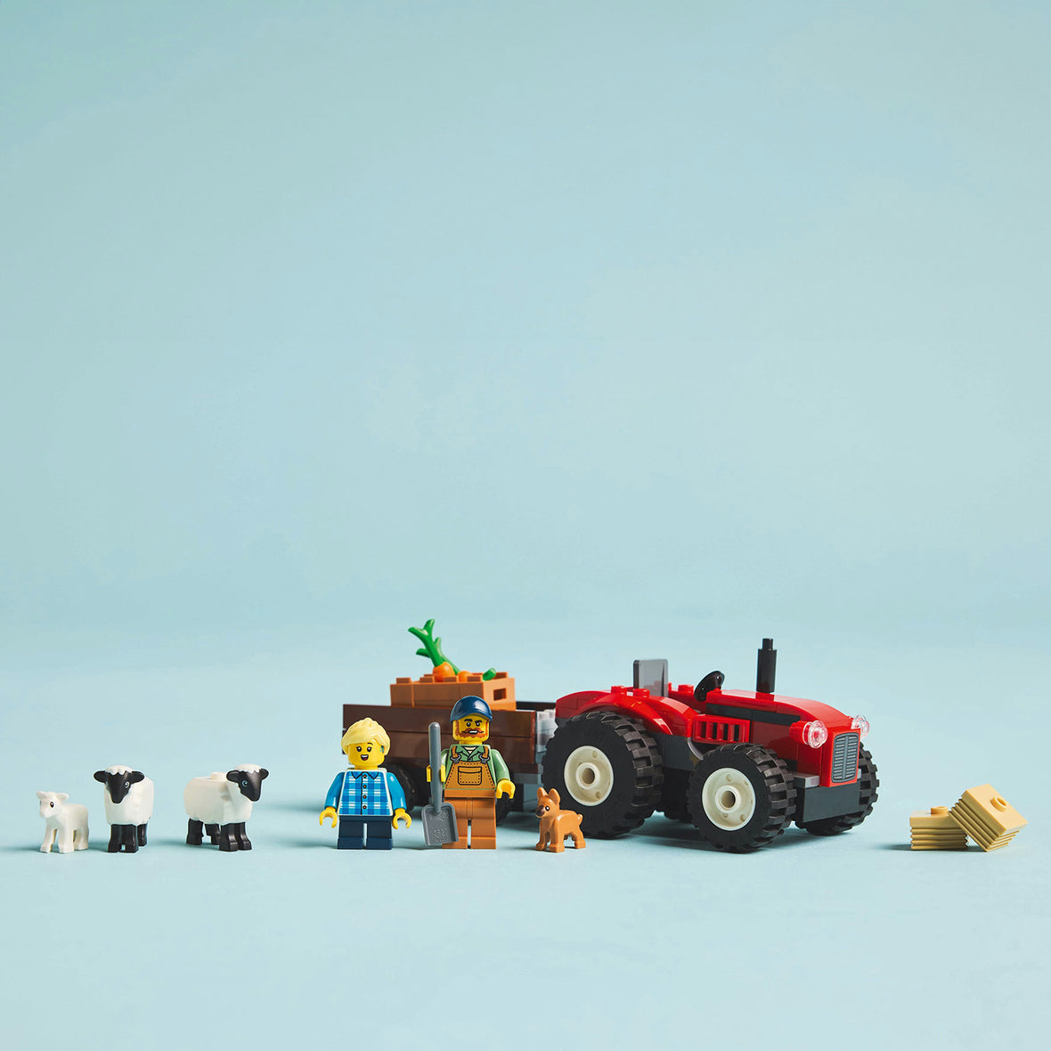 LEGO® City Red Farm Tractor with Trailer & Sheep Toys 60461 | Import A Toy
