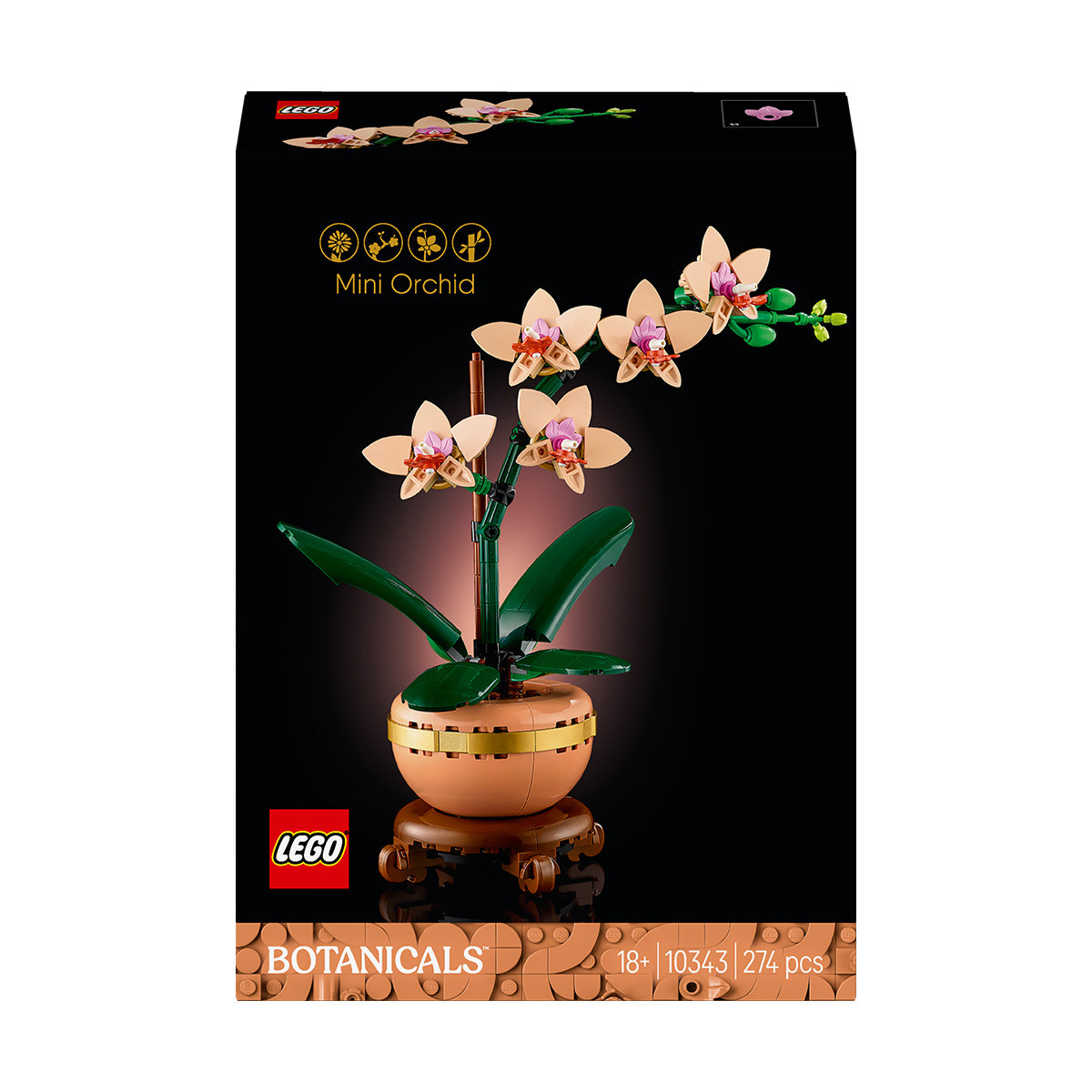 LEGO® ICONS Botanicals Mini Orchid Artificial Plant Set 10343 | Import ...