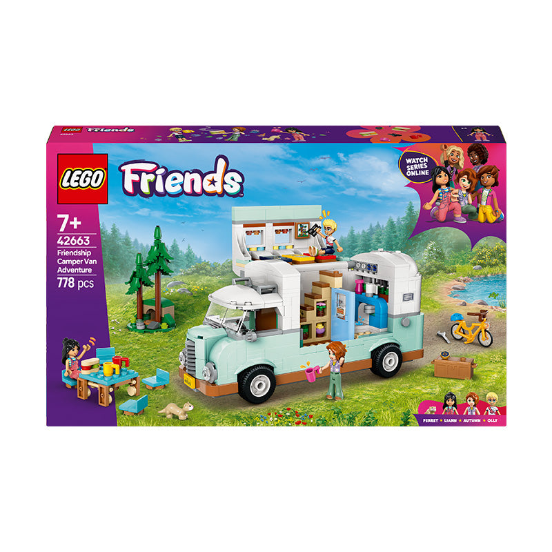 LEGO® Friends Friendship Camper Van Adventure Role-Play Building Set 4 ...
