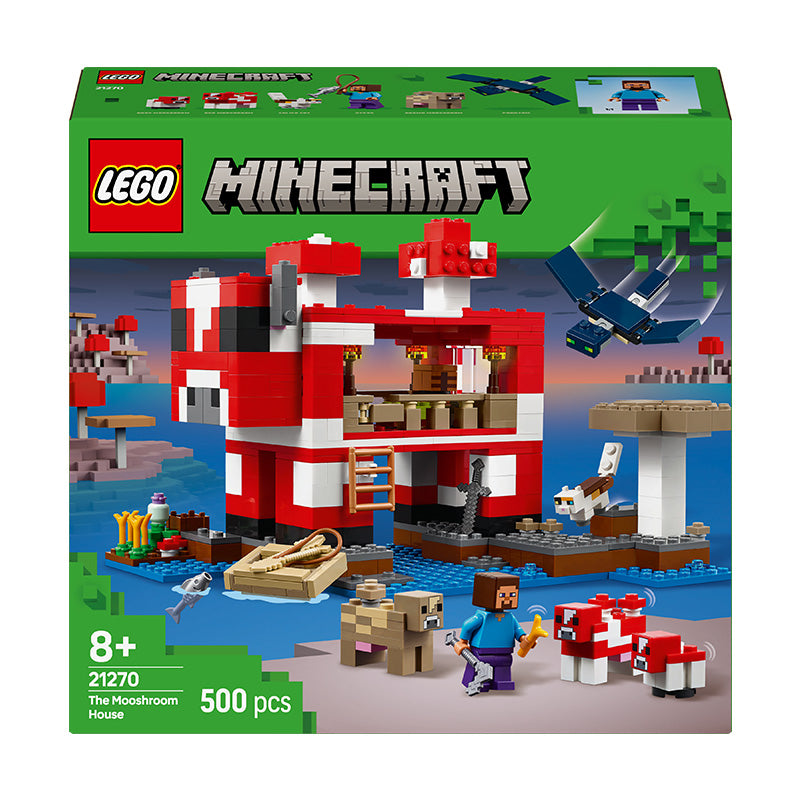 LEGO® Minecraft® The Mooshroom House Building Toy Set 21270 | Import A Toy