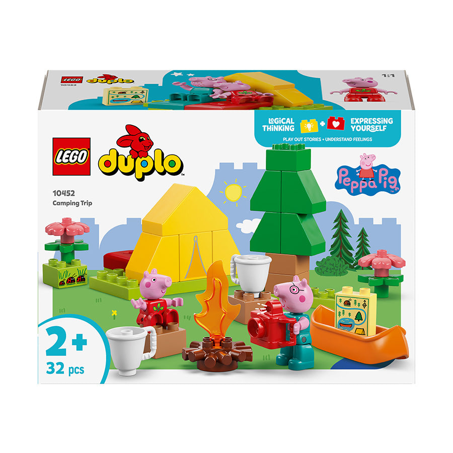 LEGO® DUPLO® Peppa Pig Camping Trip Building Playset with Canoe Toy 10 ...