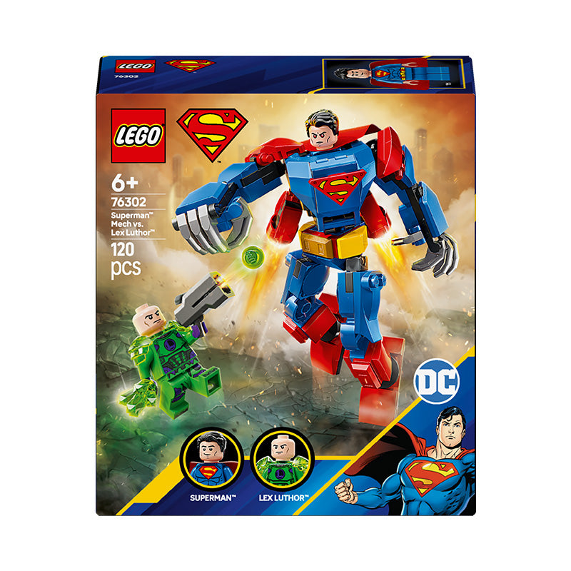 LEGO® DC Superman™ Mech vs. Lex Luthor™ Super Hero™ Toy Figure Playset ...