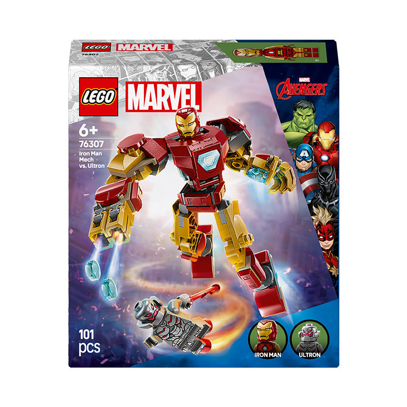 LEGO® Marvel Iron Man Mech vs. Ultron Building Toy Set 76307 | Import A Toy