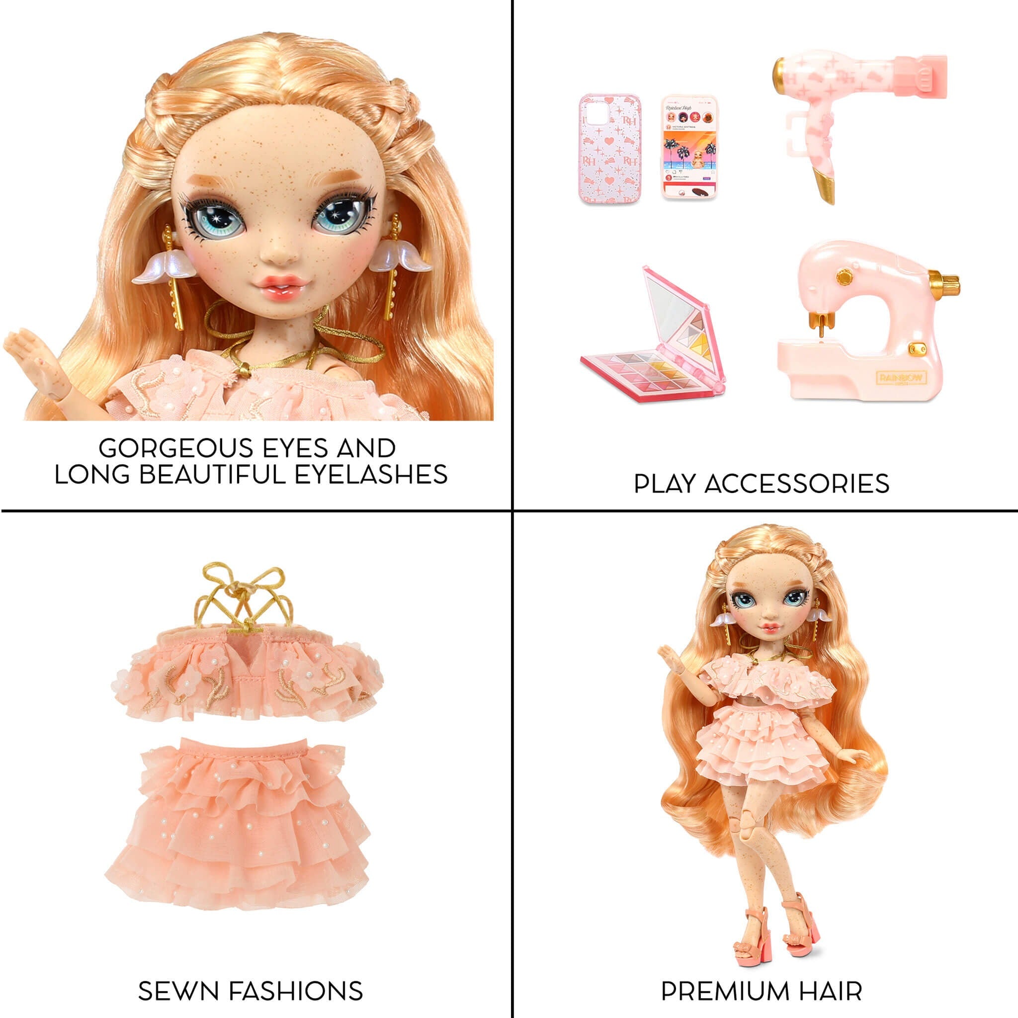 RAINBOW HIGH Light Pink Fashion Doll - Victoria Whitman | Import A Toy