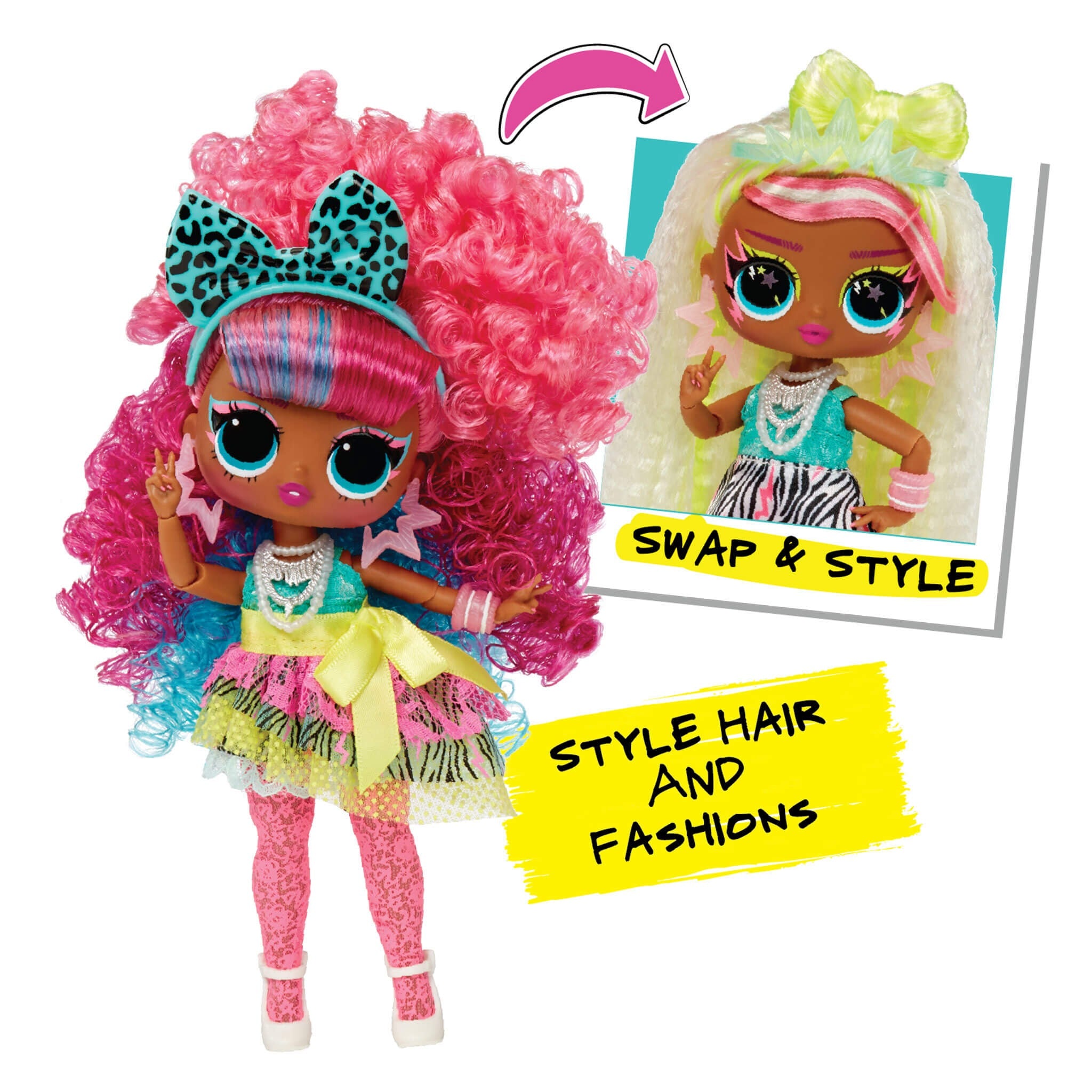 LOL Surprise Tweens Surprise Swap Curls-2-Crimps Cora Fashion Doll ...