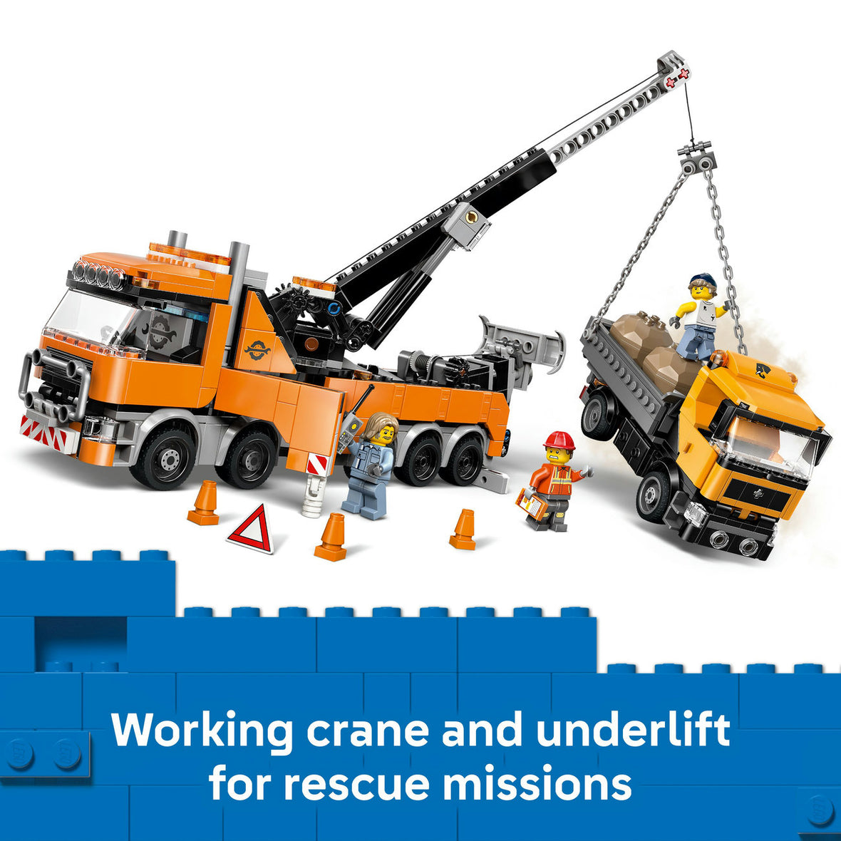 LEGO® City Heavy-Duty Recovery Tow Truck with Crane Toy Construction K ...