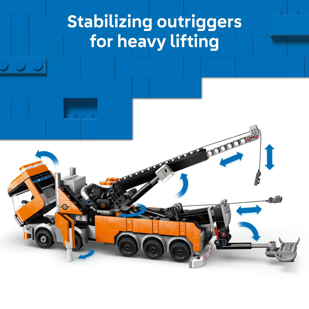 LEGO® City Heavy-Duty Recovery Tow Truck with Crane Toy Construction K ...