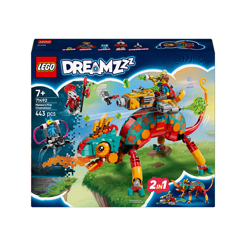 LEGO® DREAMZzz™ Mateo’s Fire Chameleon Imagination Toy 71492 | Import A Toy