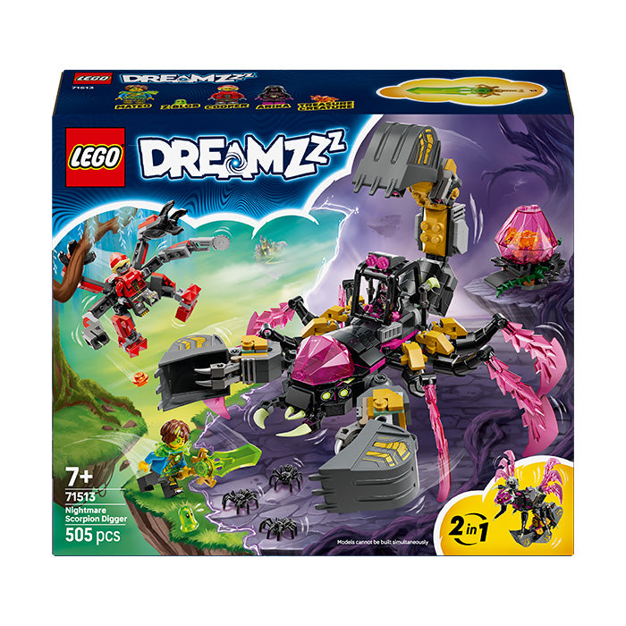 LEGO® DREAMZzz™ Nightmare Scorpion Digger Building Toy 71513 | Import A Toy