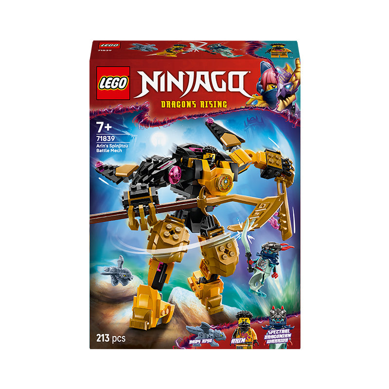 LEGO® NINJAGO® Arin’s Spinjitzu Battle Mech Toy Set 71839 | Import A Toy