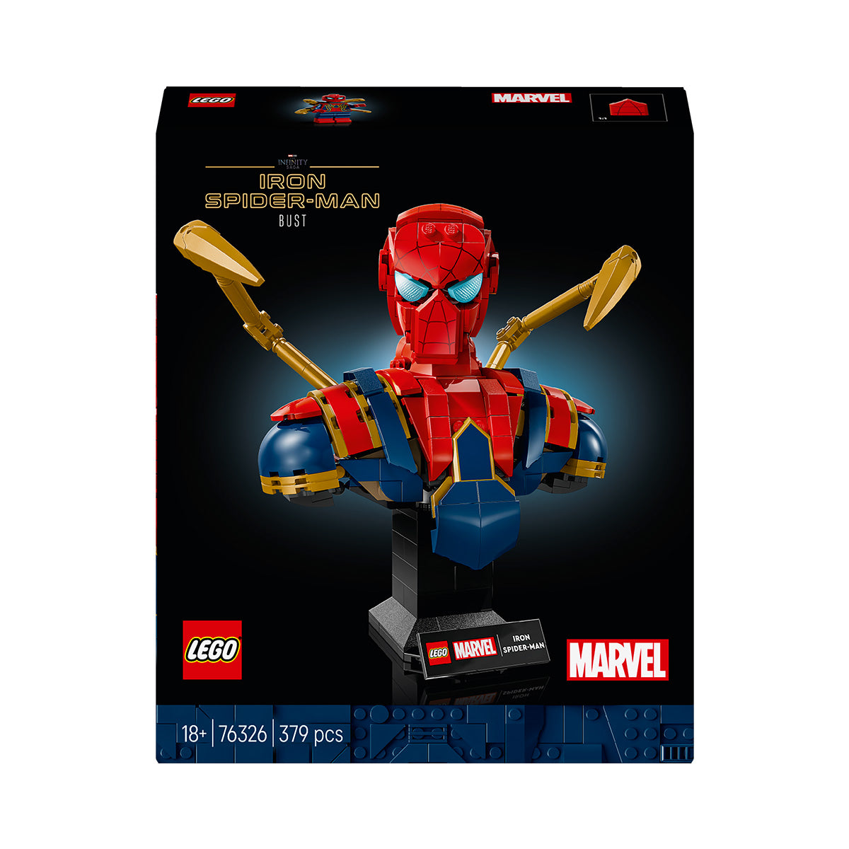 LEGO® ǀ Marvel Iron Spider-Man Bust Collectible Adult Building Set 763 ...