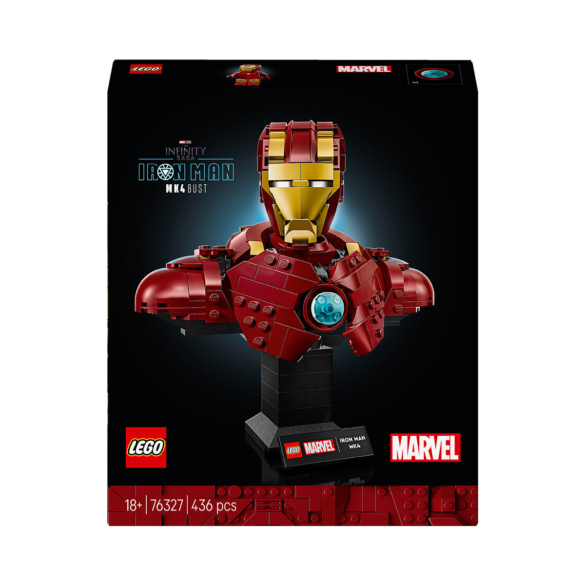LEGO® ǀ Marvel Iron Man MK4 Bust, Buildable Model for Adults with Mini ...