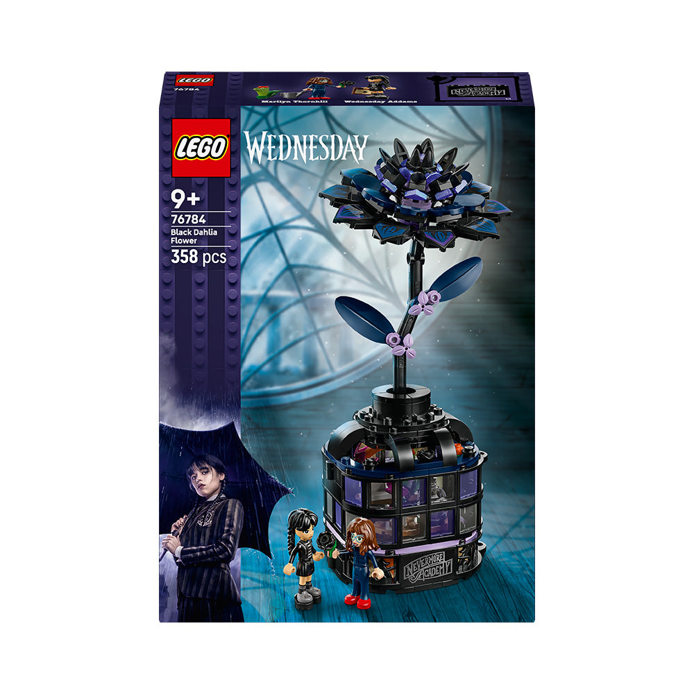 LEGO® Wednesday Black Dahlia Flower Halloween Gift, Faux Plant Room De ...