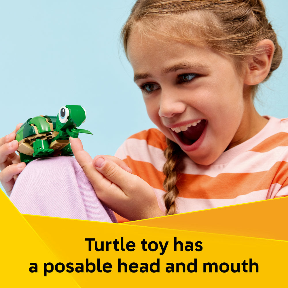 LEGO® Creator 3 in 1 Turtle with a Water Lily Flower 31377 | Import A Toy