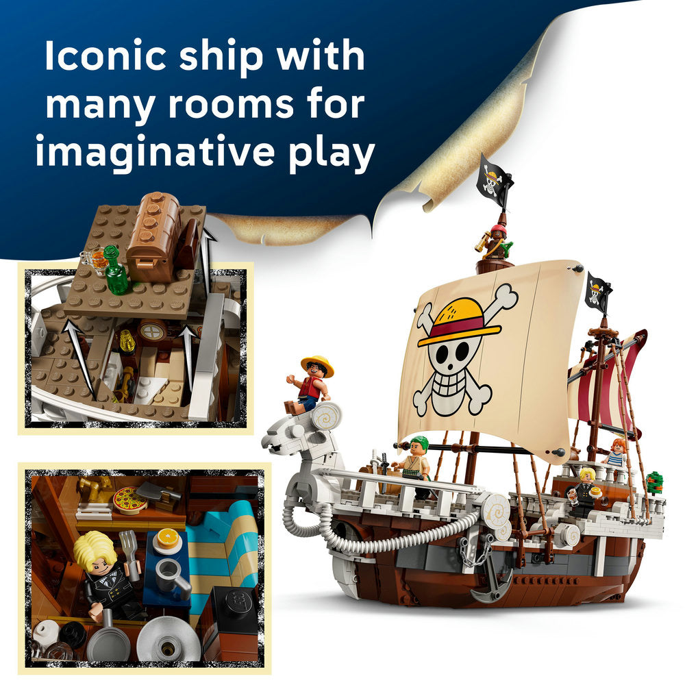 LEGO® ONE PIECE The Going Merry Pirate Ship, Boat Set Building Toy 756 ...