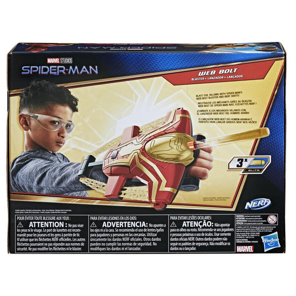 NERF Marvel Spider-Man Web Bolt Blaster Toy | Importatoy