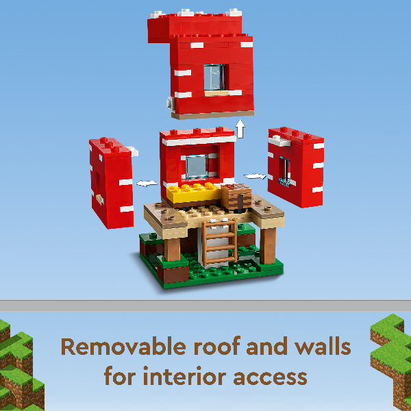 LEGO® Minecraft® The Mushroom House Building Kit 21179 | Importatoy