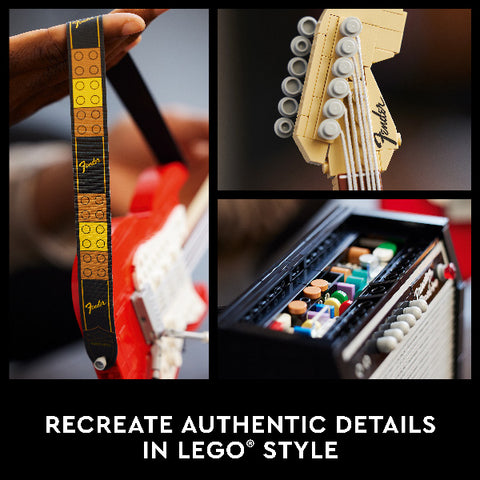 LEGO® Ideas Fender® Stratocaster™ Guitar Building Kit 21329 | Importatoy