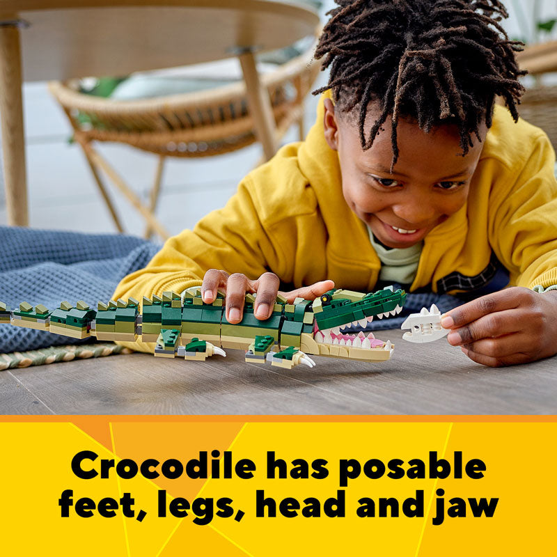 LEGO® Creator 3in1 Crocodile Building Kit 31121 | Import A Toy