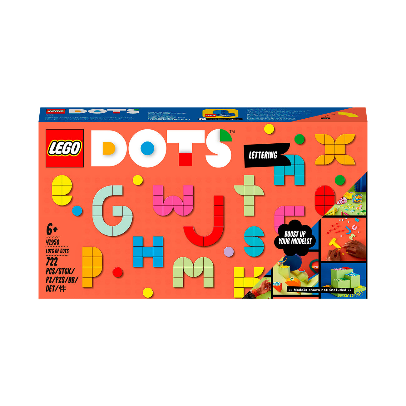 LEGO® DOTS Lots of DOTS – Lettering DIY Craft Decoration Kit 41950 ...