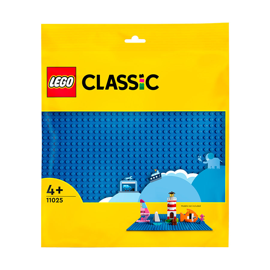 LEGO® Classic Blue Baseplate 11025 Building Kit Playset for Kids ...