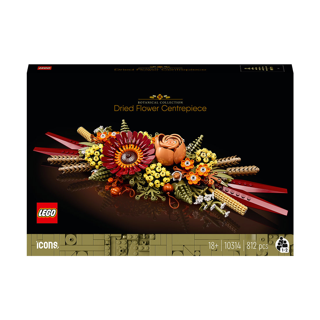 LEGO® ICONS Dried Flower Centrepiece Building Kit 10314 | Import A Toy
