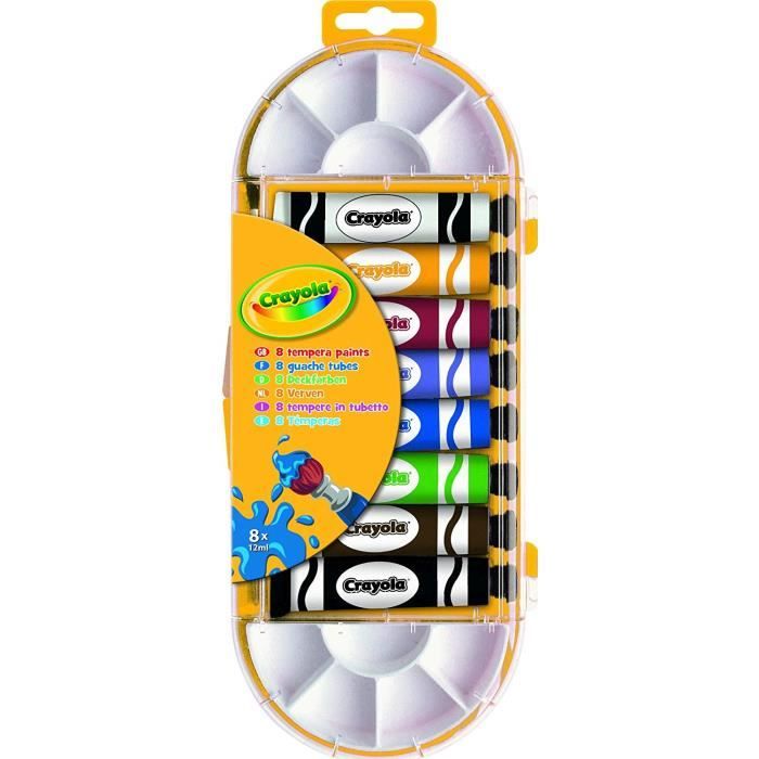 CRAYOLA 8 Tubes Tempera Paint | Import A Toy