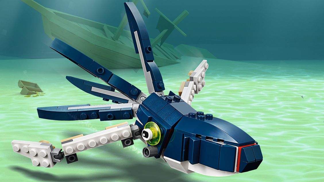 LEGO Creator 3in1 Deep Sea Creatures Building Kit 31088 | Import A Toy