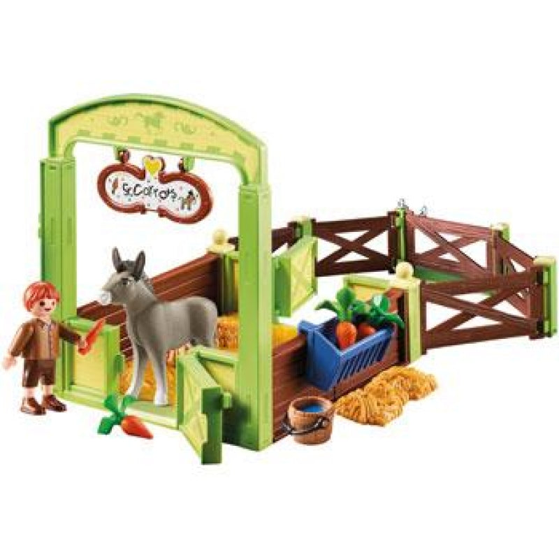 PLAYMOBIL Snips and Señor Carrots with Horse Stall 70120 | Import A Toy